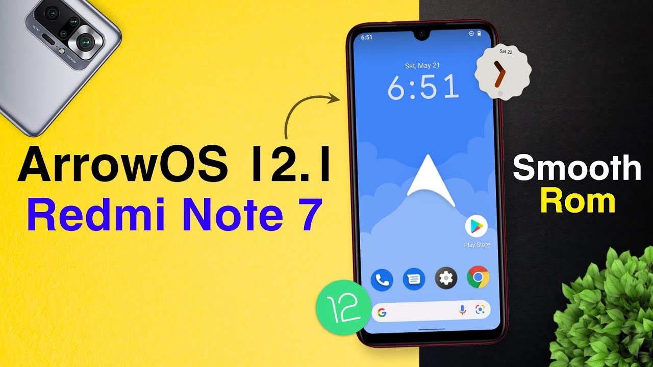ArrowOS 12.1 Official Android 12.1 for Redmi Note 7 | Smooth Rom | Install & Review - YouTube
