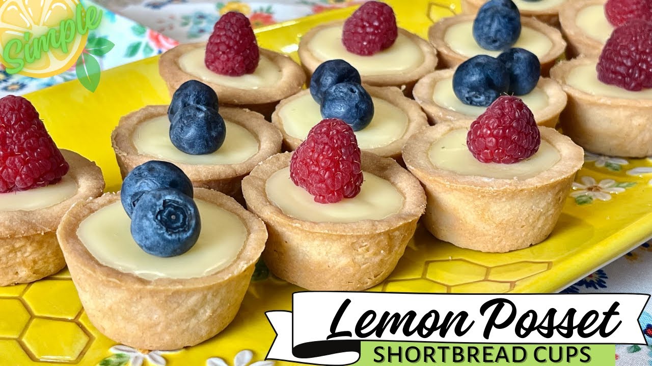 Lemon Posset Shortbread Cups - YouTube