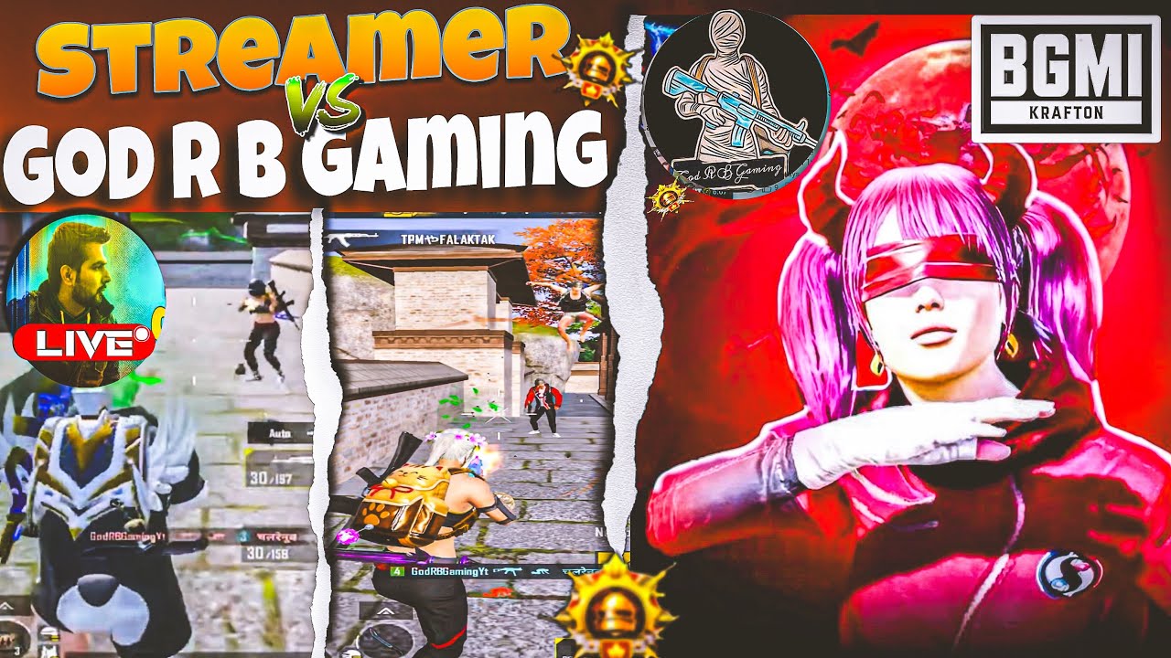 1v4 With Streamer Squad☠️|| Bgmi 1v4 Gameplay | I Killed Streamer Full Squad😱| God r b gaming ...