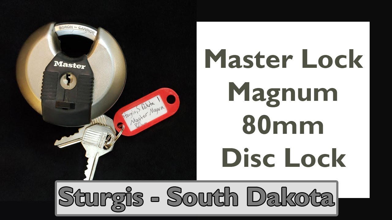 28) Master Lock Magnum 80mm Disc Lock Picked - YouTube