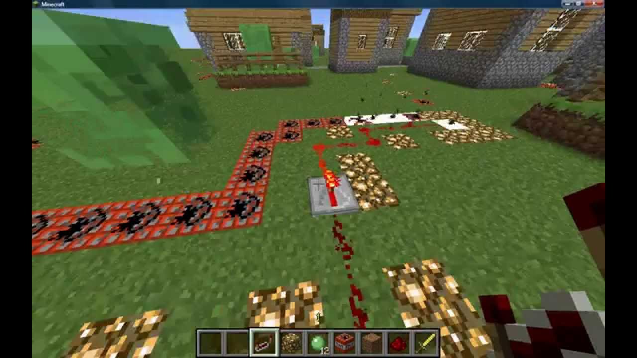 explosion dun village dans minecraft - YouTube