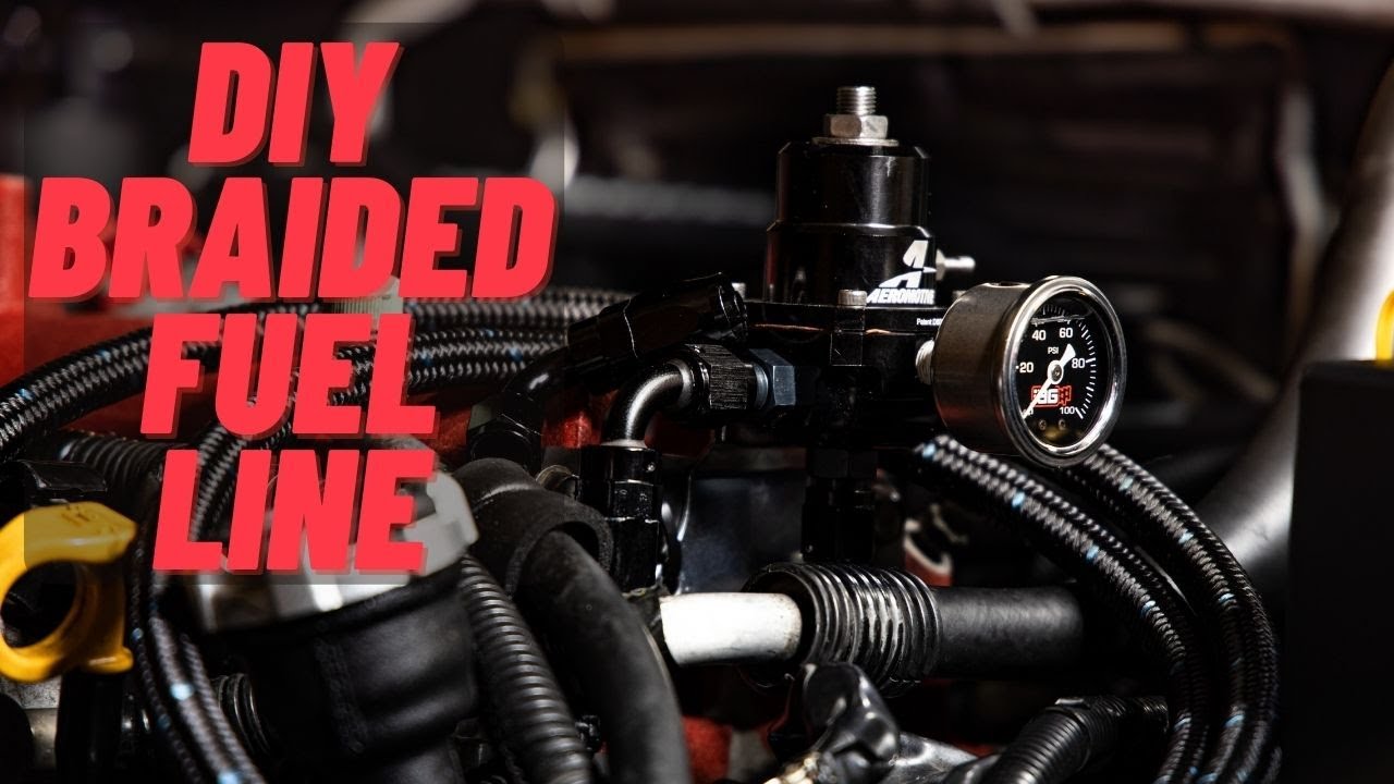 How to Make Braided AN Fuel Line Subaru STI (Aeromotive A1000) - YouTube