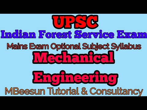 Indian forest service exam optional subject syllabus | Mechanical ...