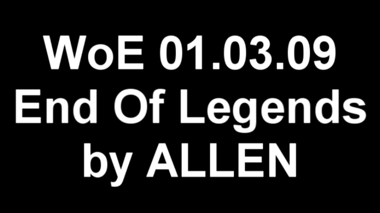 End of Legend 01 03 09 - YouTube