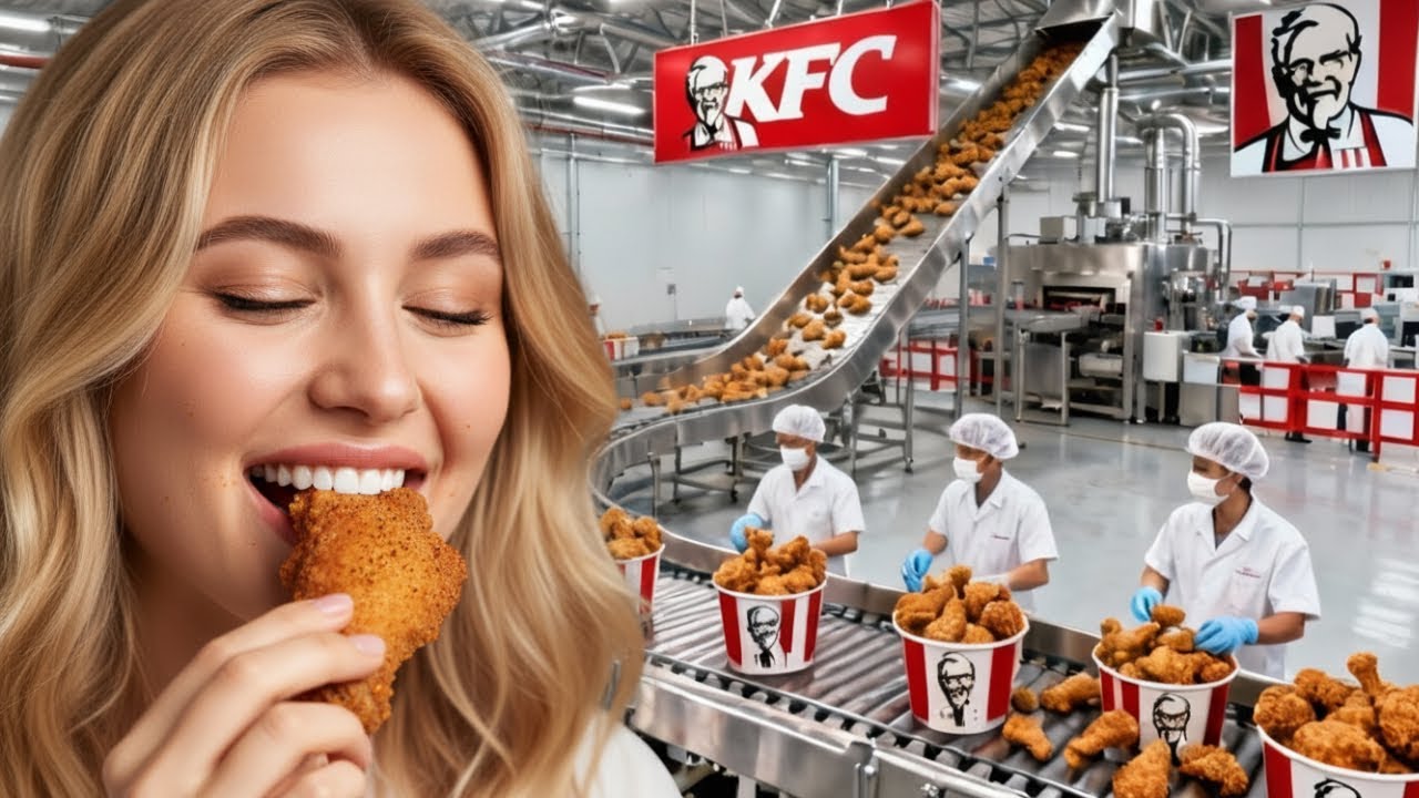 Inside the KFC Factory: From Farm to Crispy Perfection - YouTube