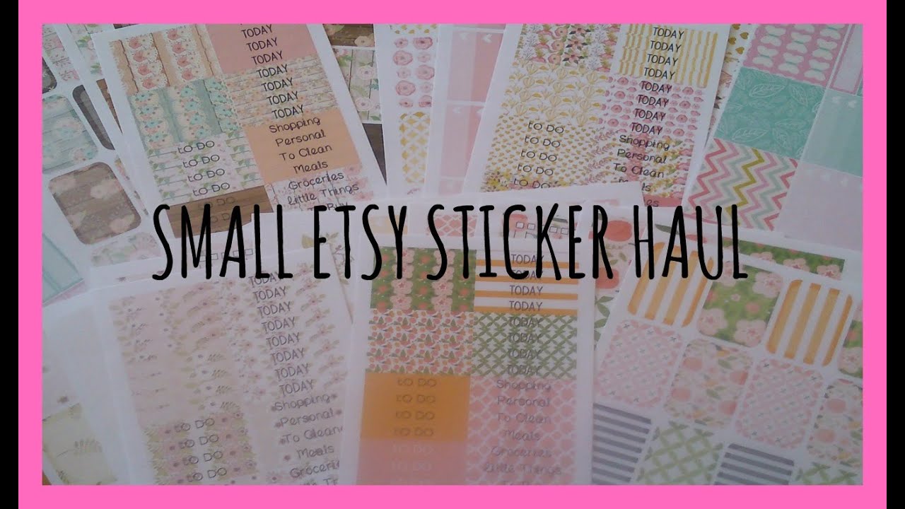 Etsy Sticker Haul ft. Lexi Belle Co & and Rustic Designs Co - YouTube