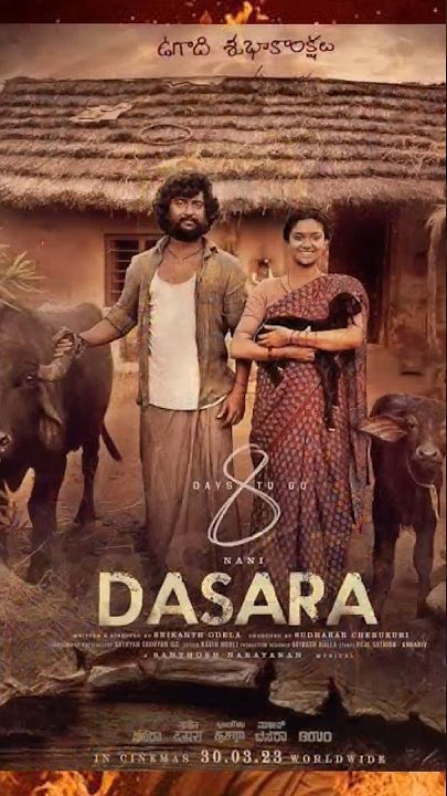 Dasara (Hindi) - Trailer 2023 Nani, Keerthy Suresh Srikanth Odela Santhosh Narayanan #shortsfeed ...