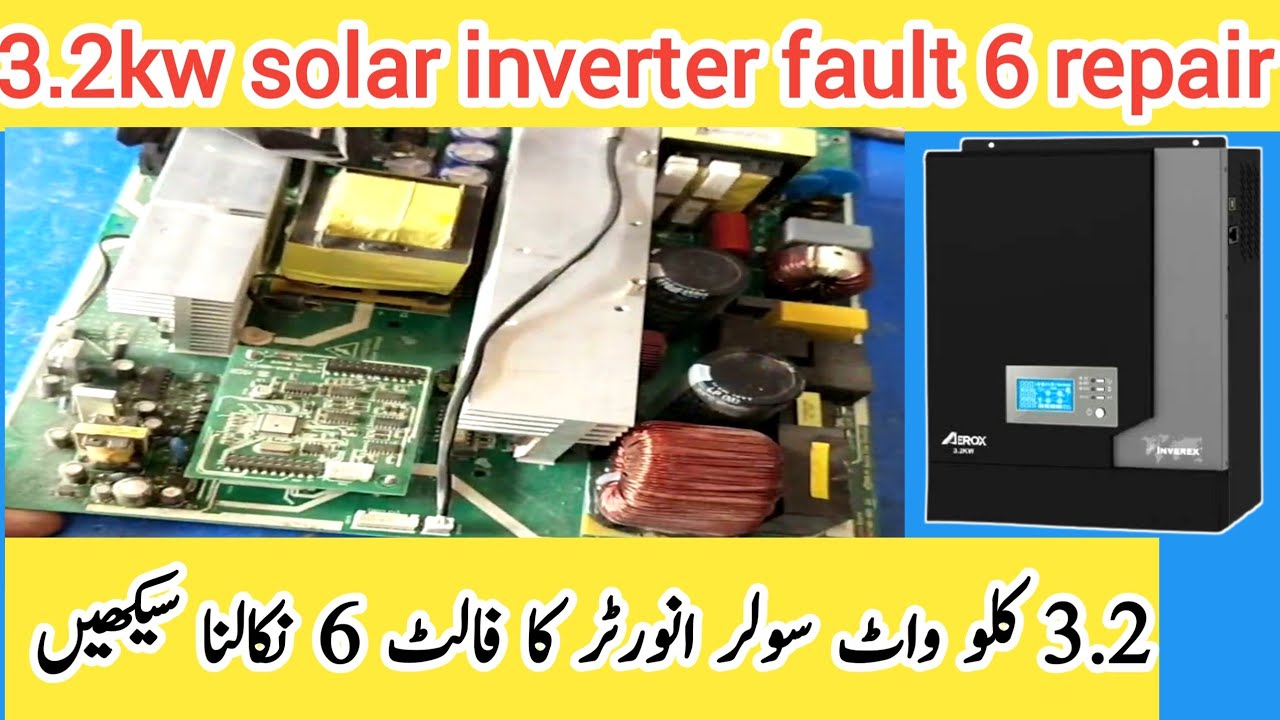 3.2 kw inverex solar inverter fault 6 || 3 kw solar inverter error 6 ...
