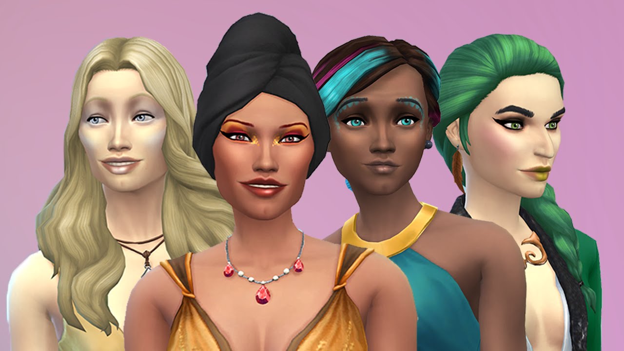 The Four Element (immortal) Sisters — The Sims 4 - YouTube