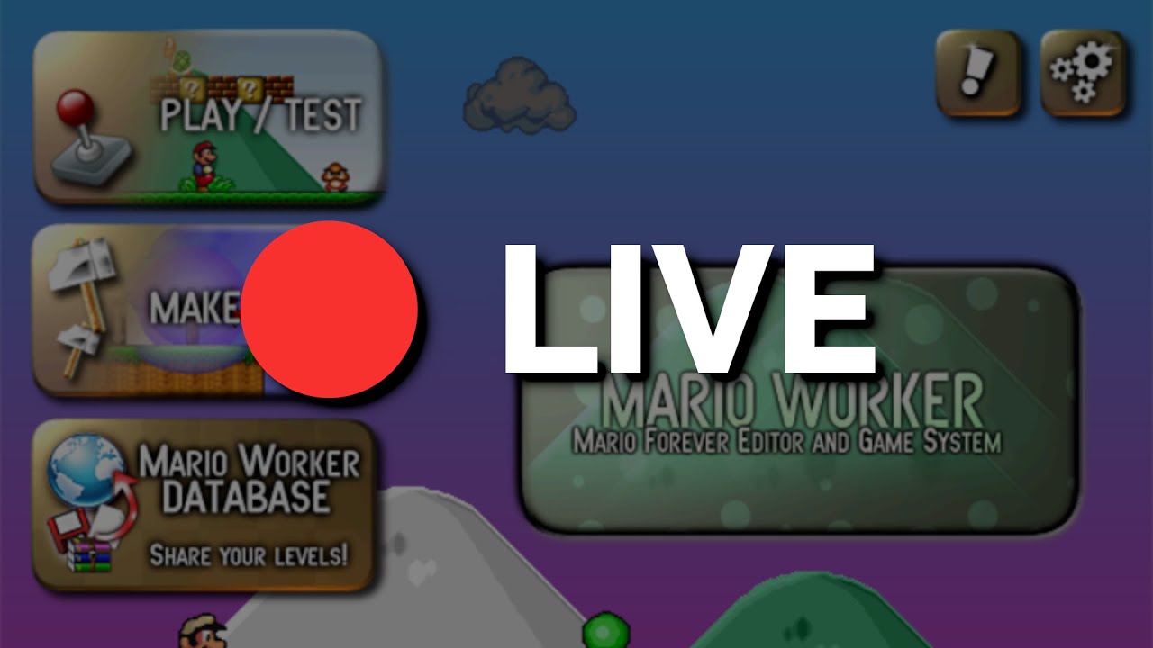 LET'S PLAY MARIO WORKER REMAKE WORLDS - LIVE - YouTube