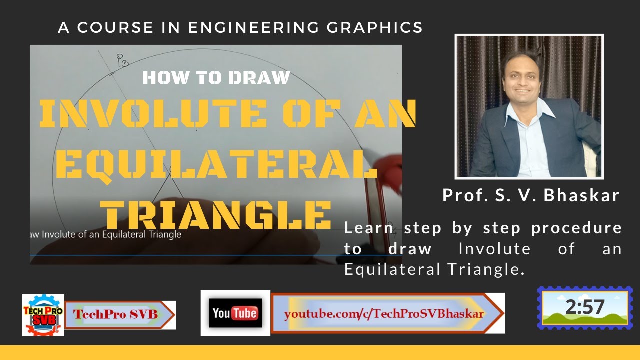 How to Draw Involute of an Equilateral Triangle - YouTube