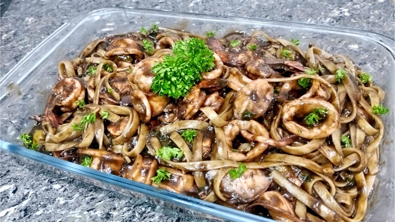 Easy PASTA NEGRA | Squid Ink Pasta | Easy Recipe - YouTube