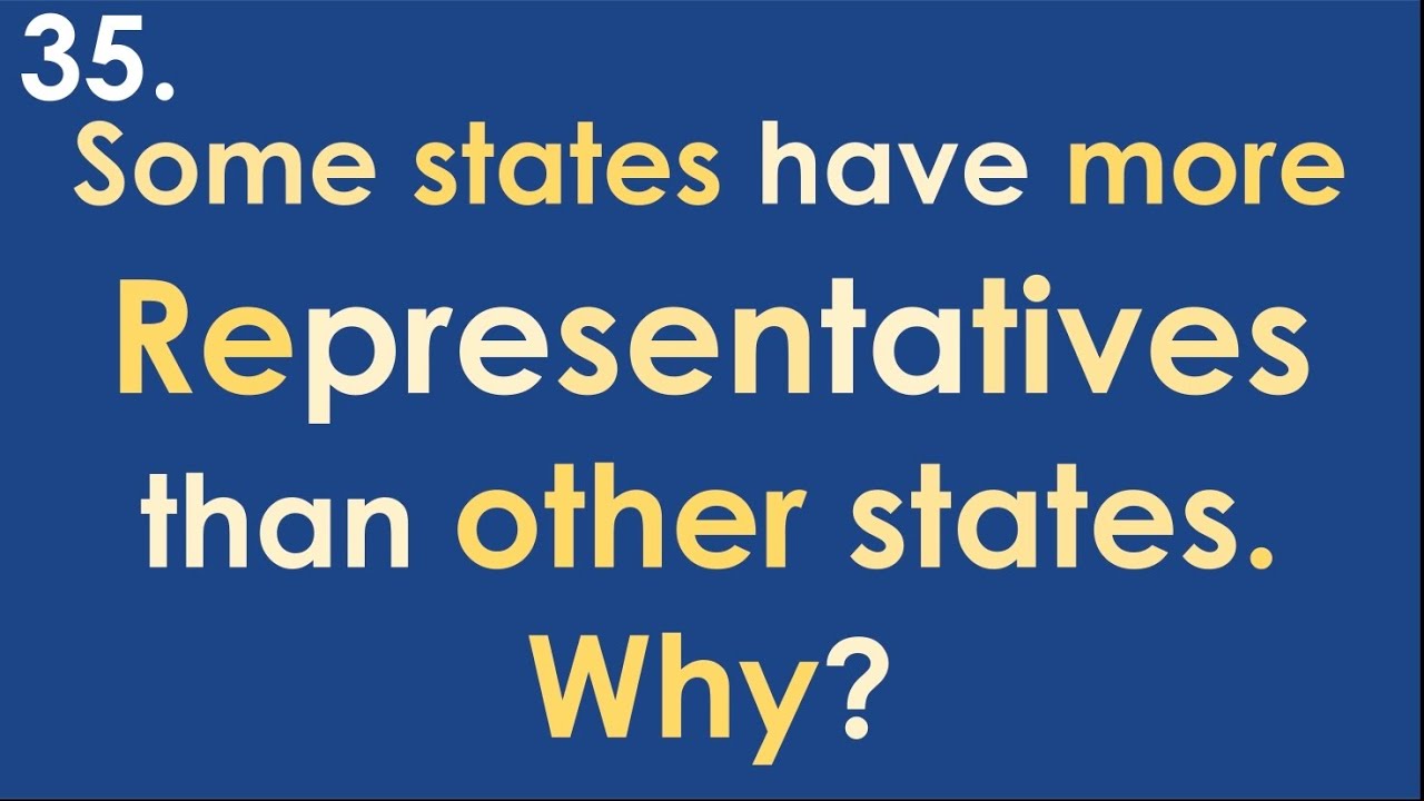 Why Do Some States Have More Representatives Than Other States US Why Do Some States Have More Representatives Than Other States US