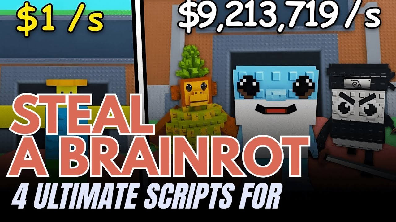 🔥 Steal a Brainrot Script Showcase | Roblox Exploit GUI + ESP + Auto ...