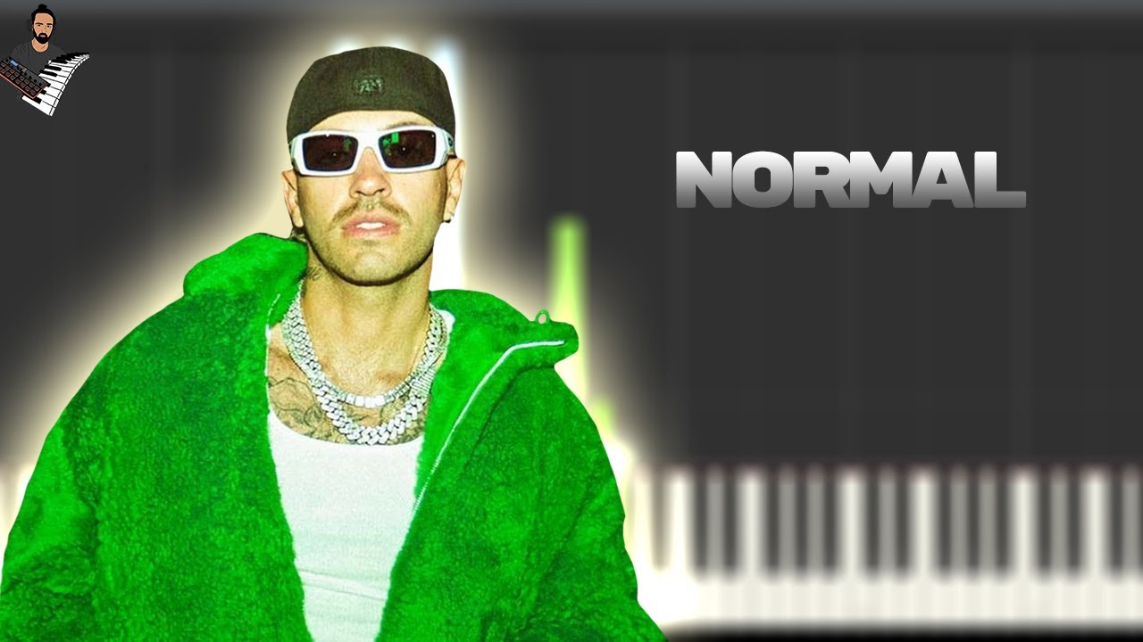 Feid - Normal | Instrumental Piano Tutorial / Partitura / Karaoke ...