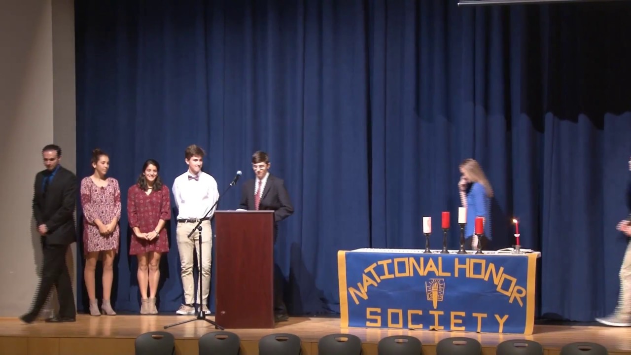 National Honors Society Induction Ceremony 2016 - YouTube