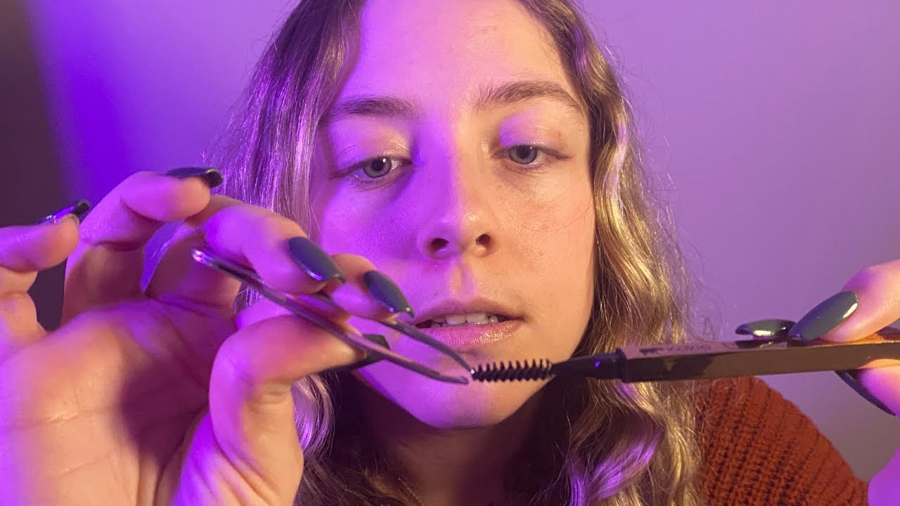 ASMR Plucking Your Eyebrows - YouTube