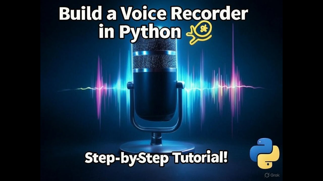 "How to Build a Voice Recorder in Python 🎤 | Step-by-Step Tutorial" - YouTube