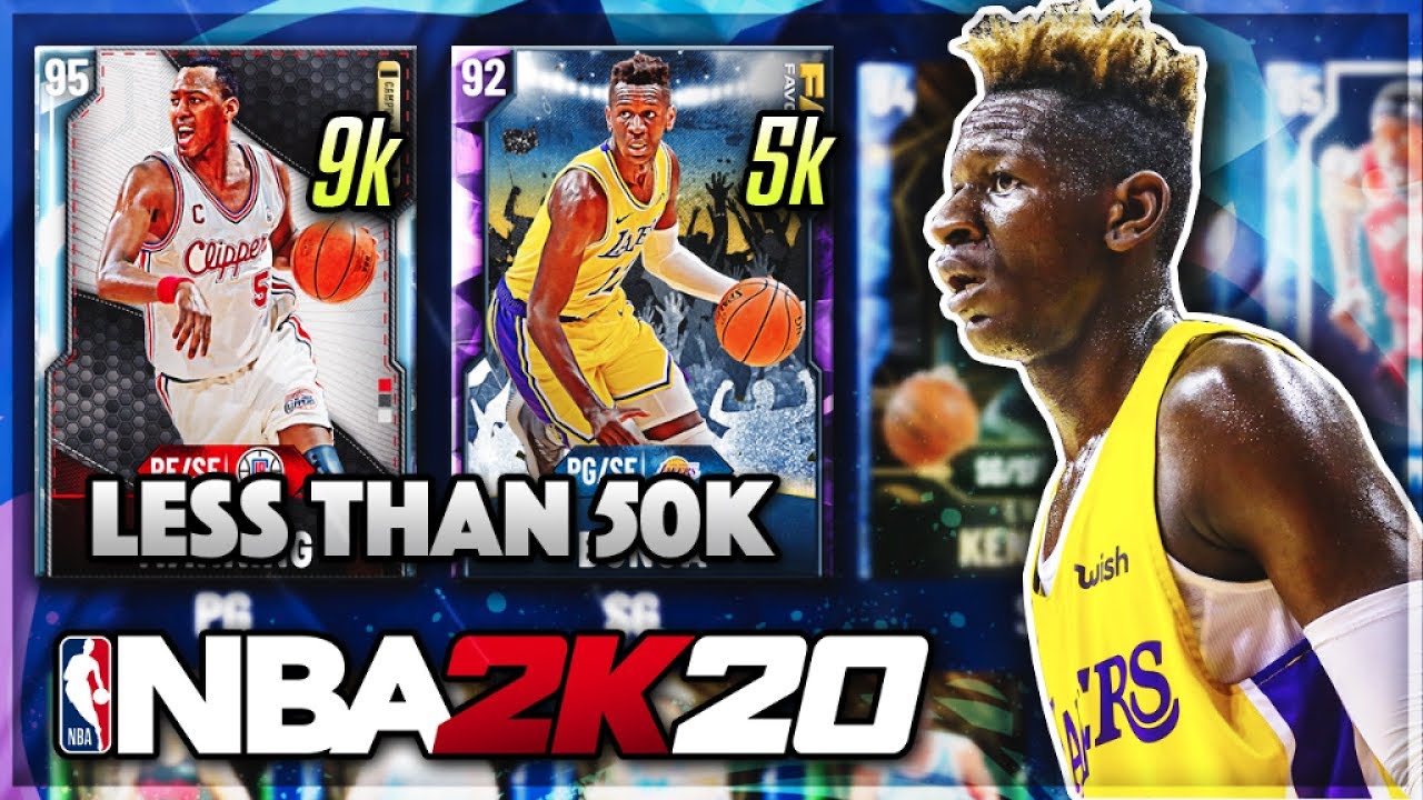 I made this team for LESS THAN 50k mt in nba 2k20 myteam.... - YouTube
