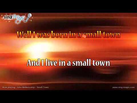John Mellencamp Small Town Karaoke Version Instrumental - YouTube