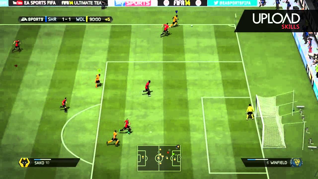 Manual control goal in FIFA 14 - YouTube