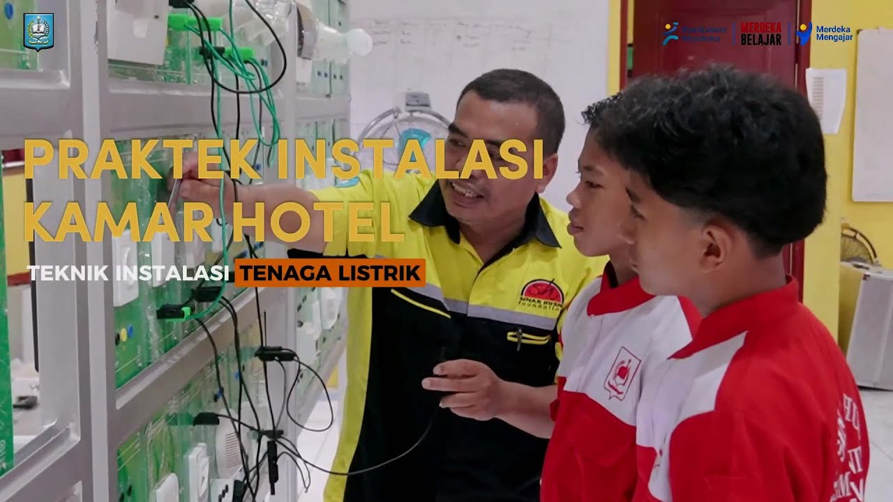 PRAKTEK INSTALASI KAMAR HOTEL - SMKS SINAR HUSNI 2 TR - YouTube