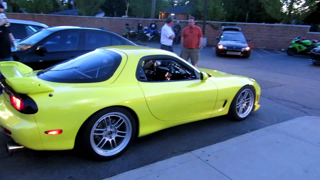 Yellow RX7 Woodward - YouTube