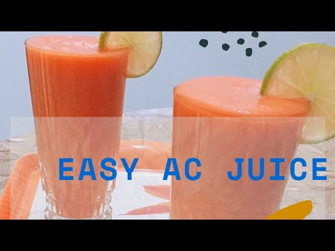 Easy AC Juice ( apple and Carrot juice ) - YouTube