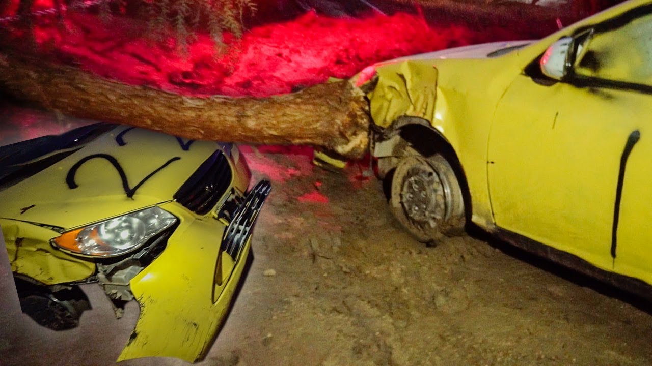 IRRESPONSIBLE TEENS CRASH CAR INTO TREE - YouTube