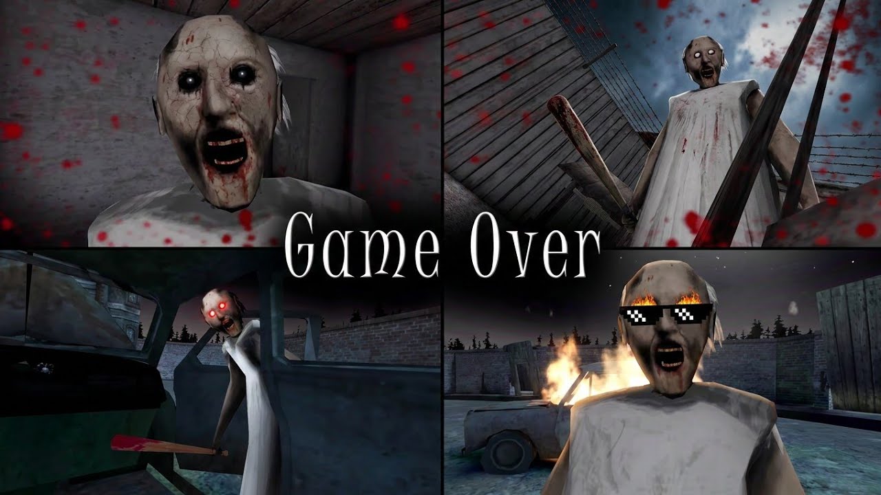 Granny (1,2,3,4,5) All Game Over Scene - YouTube