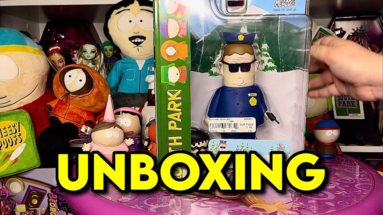 South Park Officer Barbrady Figure Unboxing Mezco - YouTube