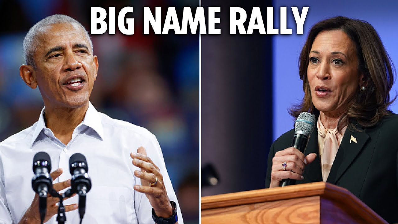 LIVE: Kamala Harris joined by Barack Obama & Bruce Springsteen at ...