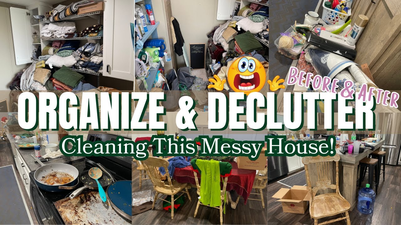 *NEW* CLEAN WITH ME / CLEANING DECLUTTERING AND ORGANIZING TONS OF JUNK ...