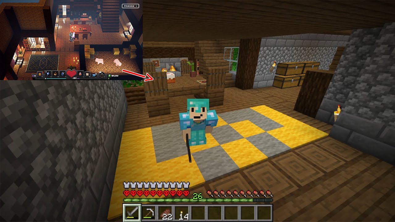 Finishing The Inside Of The Minecraft Dungeons House! - YouTube