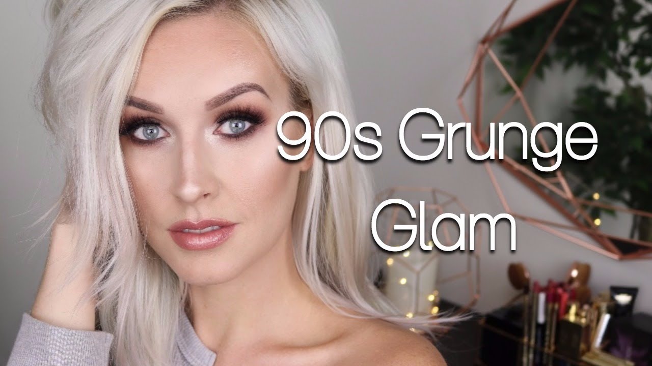 90s GRUNGE GLAM MAKEUP TUTORIAL - YouTube