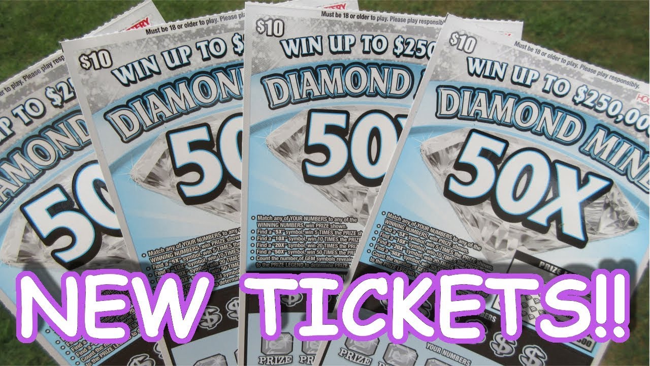 4 IN A ROW!! NEW 50X DIAMOND MINE LOTTERY TICKET SCRATCH OFF!! - YouTube