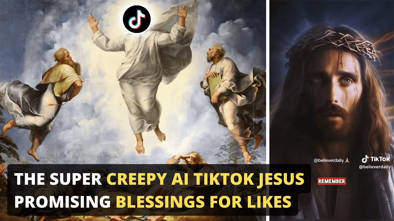 The Super Creepy AI TikTok Jesus Promising Blessings for Likes - YouTube