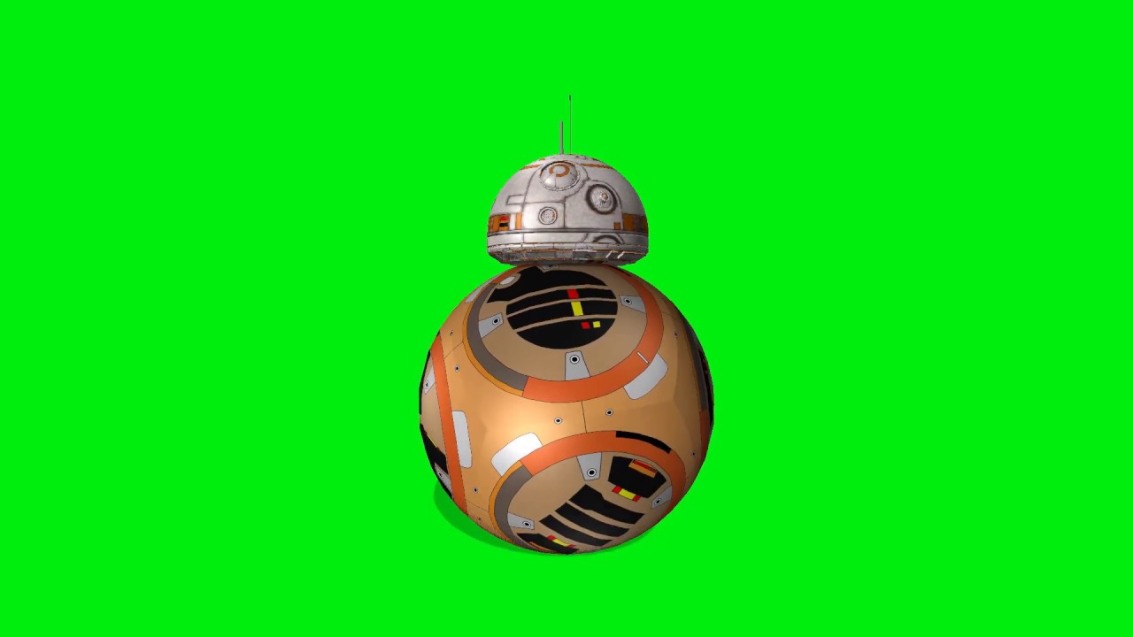 BB8 Computer Graphics Animation Green Screen CG - YouTube