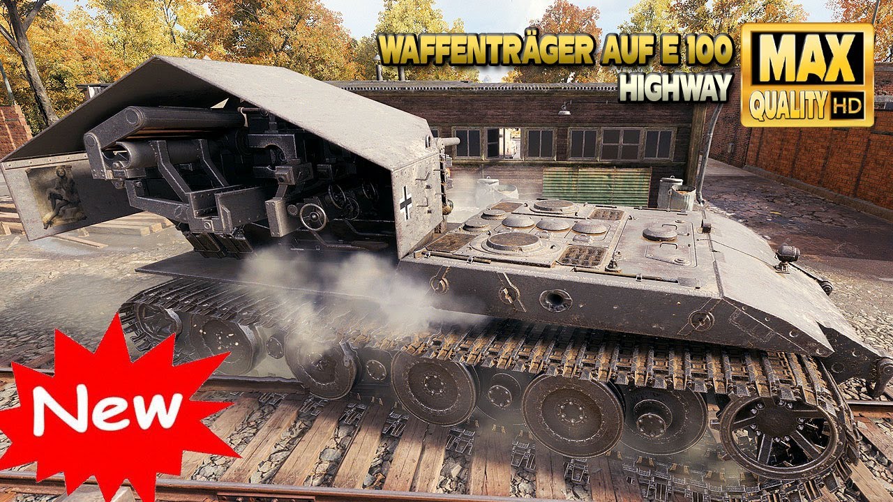 Waffenträger auf E 100 is on the road again - World of Tanks - YouTube