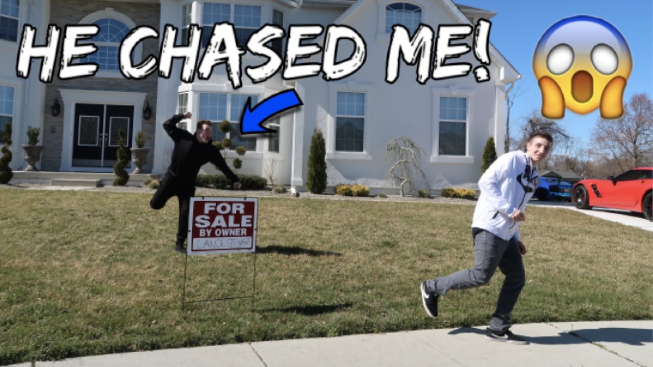 I PUT LANCE STEWART'S HOUSE UP FOR SALE! *HE CHASED ME* - YouTube