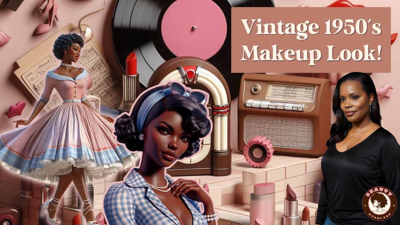 GRWM: Perfecting the Iconic 1950s Makeup Look! || makeup tutorial ...