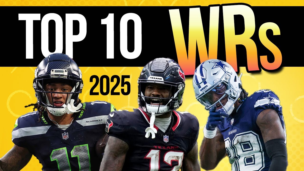 Top 10 Wide Receivers for 2025 Fantasy Football | Harris Football - YouTube