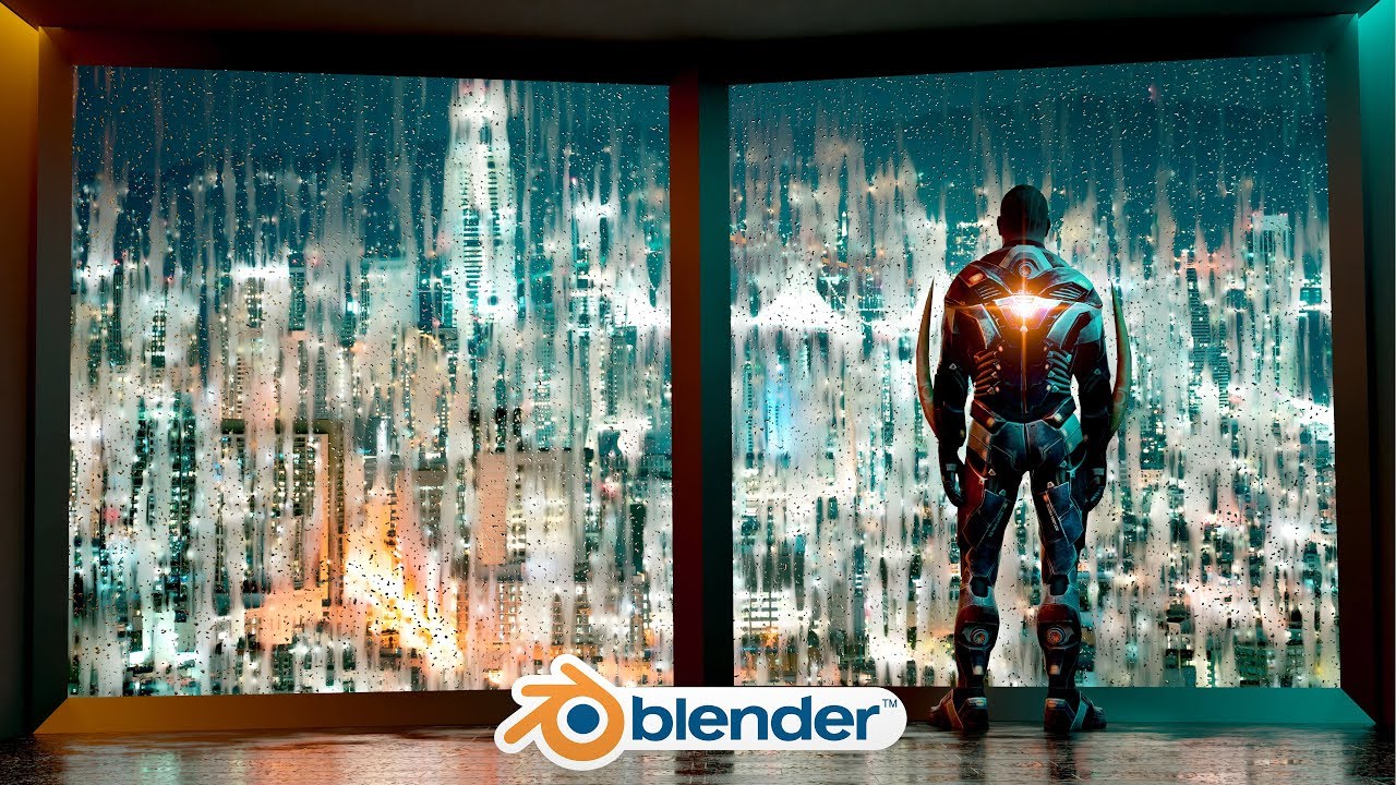 Blender - Easy Interior with Rainy window in Blender 2.8 - YouTube