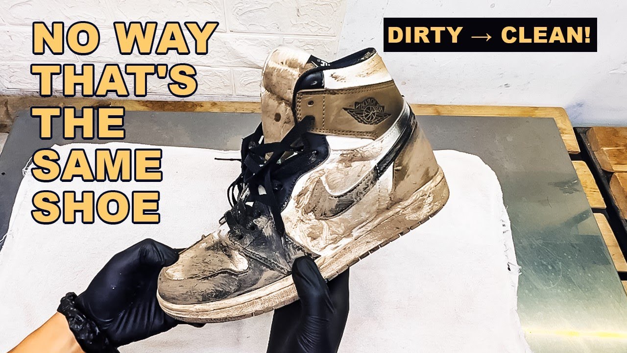 No Talking ASMR – Dirty Jordan 1s Deep Cleaned (Before & After) - YouTube