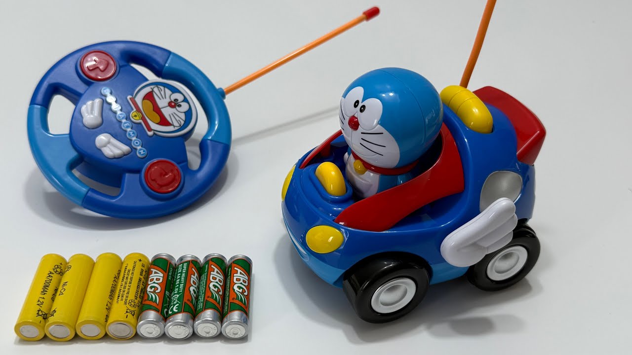 Unboxing Doraemon Remote Control Car, RC Police Car, RC City Retro Bus ...