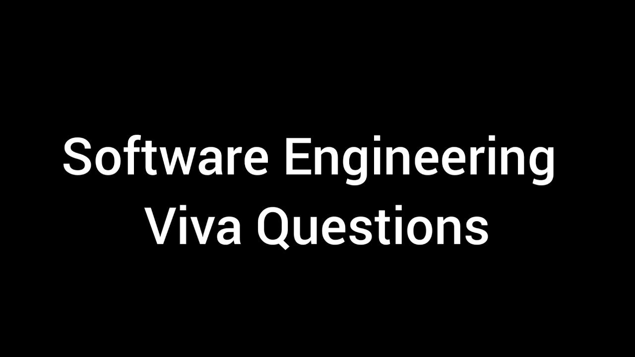 Btech 5th Semester - Software ENGINEERING Viva Questions [Audio] - YouTube