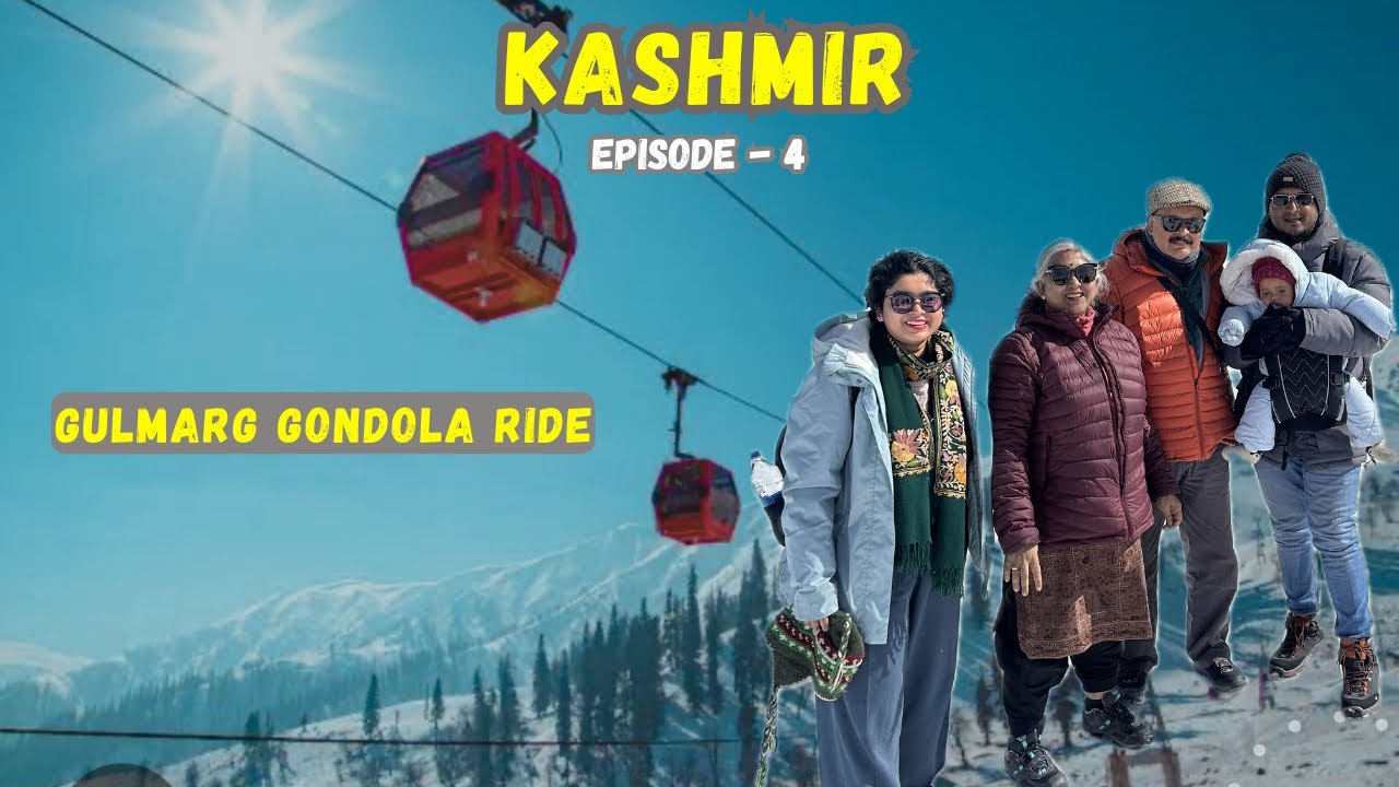 Kashmir Series - EP 4 | Gulmarg Phase 1 Gondola ride in March| Snow ...