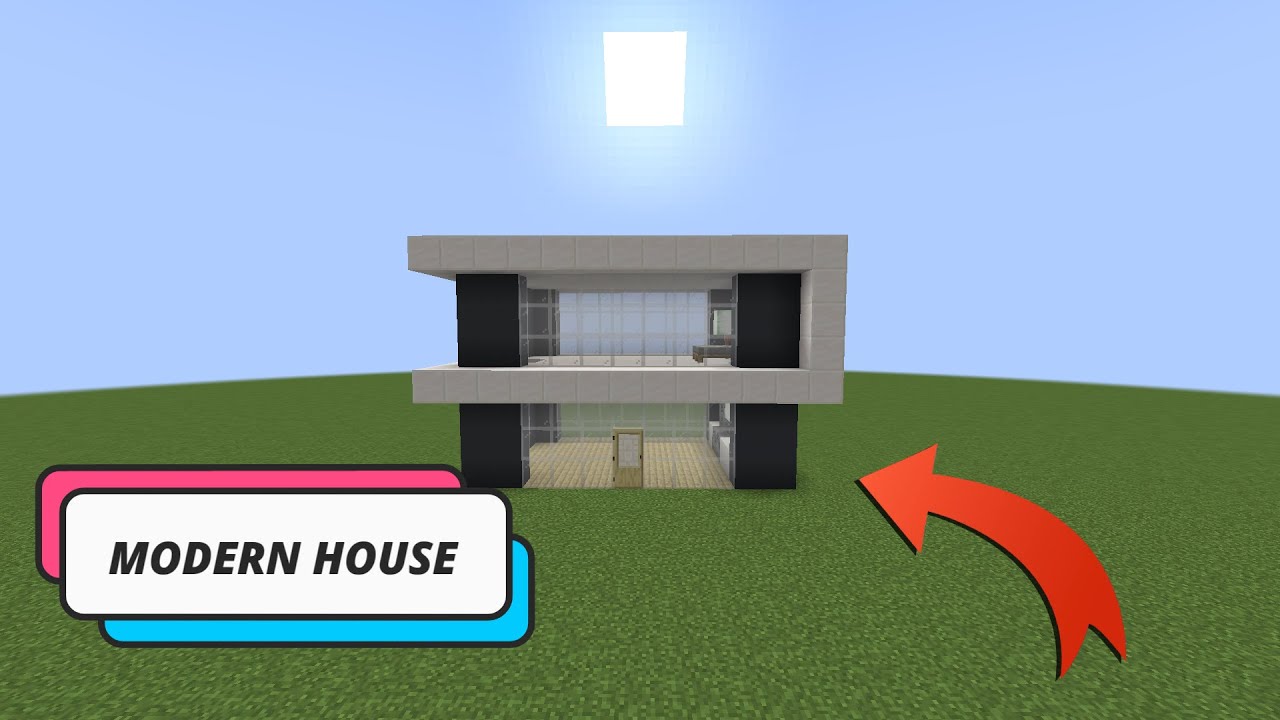 How to Build a Modern House in Minecraft - YouTube