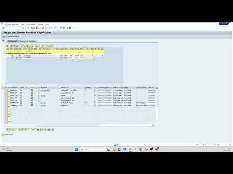 How to convert multiple purchase requisitions in one purchase order in SAP - YouTube