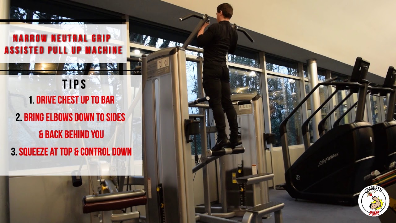 Narrow Neutral Grip Assisted Pull Up Machine - YouTube
